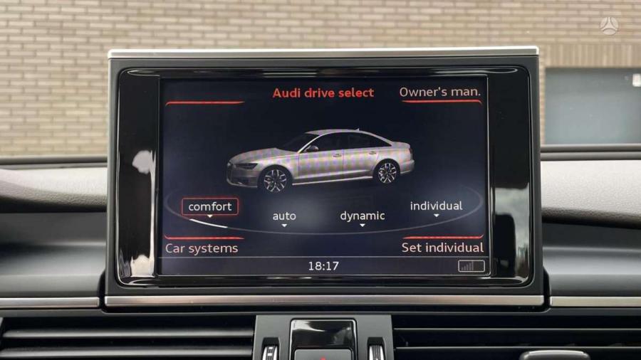 White Audi A6 2016 in Vilnius, with an engine capacity of 1.98 L and mileage of 96 thousand km for 11950 €, photo 19 on AUTOMOTO.COM.LV
