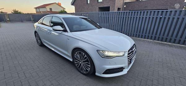 White Audi A6 2017 in Vilnius, with an engine capacity of 1.98 L and mileage of 136 thousand km for 12900 €, photo 1 on AUTOMOTO.COM.LV