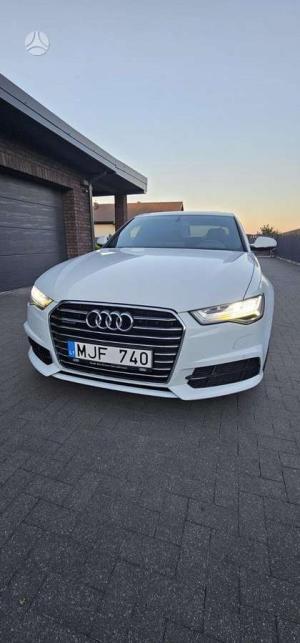 White Audi A6 2017 in Vilnius, with an engine capacity of 1.98 L and mileage of 136 thousand km for 12900 €, photo 3 on AUTOMOTO.COM.LV