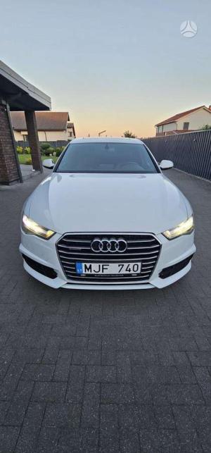 White Audi A6 2017 in Vilnius, with an engine capacity of 1.98 L and mileage of 136 thousand km for 12900 €, photo 5 on AUTOMOTO.COM.LV