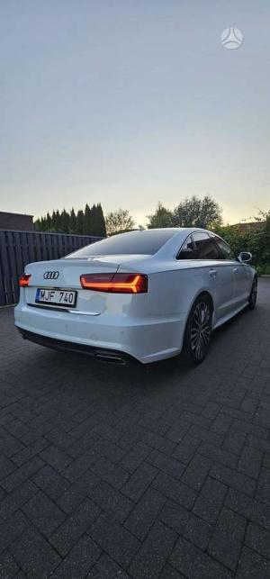 White Audi A6 2017 in Vilnius, with an engine capacity of 1.98 L and mileage of 136 thousand km for 12900 €, photo 8 on AUTOMOTO.COM.LV