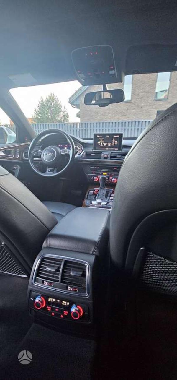White Audi A6 2017 in Vilnius, with an engine capacity of 1.98 L and mileage of 136 thousand km for 12900 €, photo 9 on AUTOMOTO.COM.LV