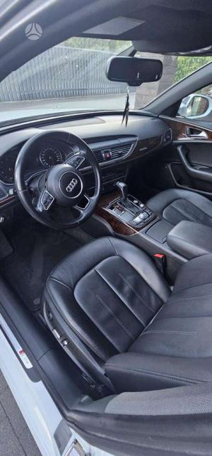 White Audi A6 2017 in Vilnius, with an engine capacity of 1.98 L and mileage of 136 thousand km for 12900 €, photo 11 on AUTOMOTO.COM.LV