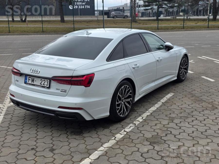 White Audi A6 2018 in Riga, with an engine capacity of 3.00 L and mileage of 76 thousand km for 35500 €, photo 4 on AUTOMOTO.COM.LV