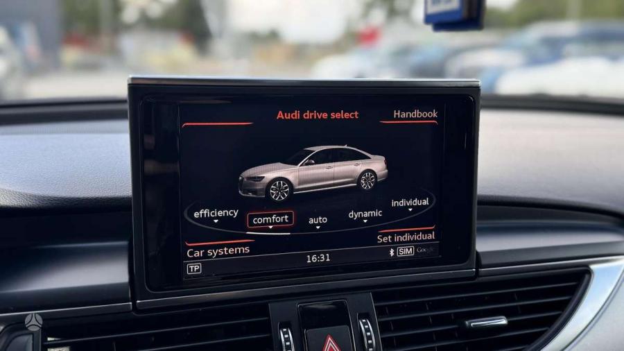 White Audi A6 2018 in Radviliskis, with an engine capacity of 2.00 L and mileage of 239 thousand km for 13650 €, photo 25 on AUTOMOTO.COM.LV