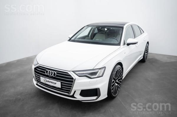 White Audi A6 2018 in Tallinn, with an engine capacity of 3.00 L and mileage of 114 thousand km for 25499 €, photo 1 on AUTOMOTO.COM.LV