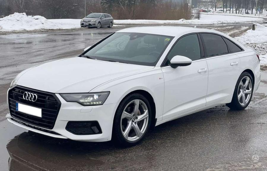 White Audi A6 2019 in Vievis, with an engine capacity of 1.97 L and mileage of 199 thousand km for 22750 €, photo 1 on AUTOMOTO.COM.LV