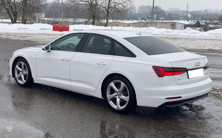 White Audi A6 2019 in Vievis, with an engine capacity of 1.97 L and mileage of 199 thousand km for 22750 €, photo 2 on AUTOMOTO.COM.LV
