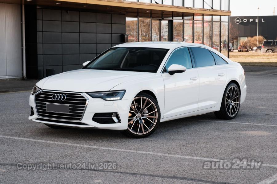 White Audi A6 2019 in Tartu, with an engine capacity of 2.00 L and mileage of 103 thousand km for 25990 €, photo 1 on AUTOMOTO.COM.LV