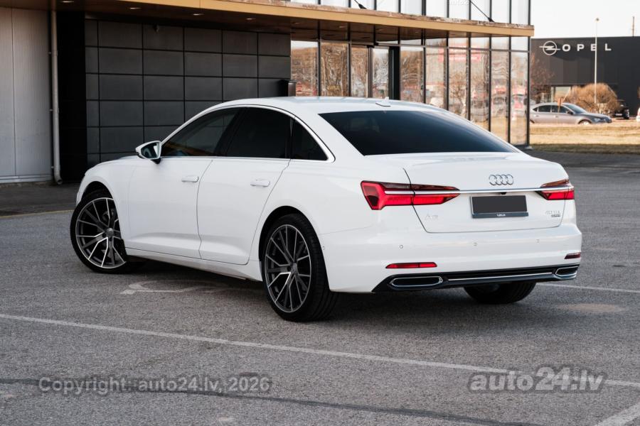 White Audi A6 2019 in Tartu, with an engine capacity of 2.00 L and mileage of 103 thousand km for 25990 €, photo 6 on AUTOMOTO.COM.LV