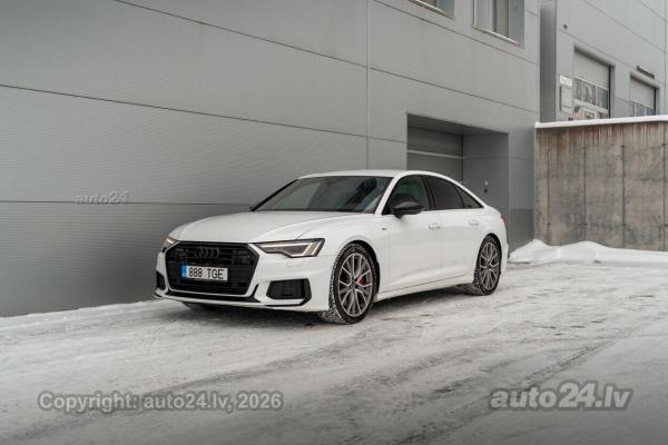 White Audi A6 2020 in Tartu, with an engine capacity of 2.00 L and mileage of 84 thousand km for 39900 €, photo 1 on AUTOMOTO.COM.LV