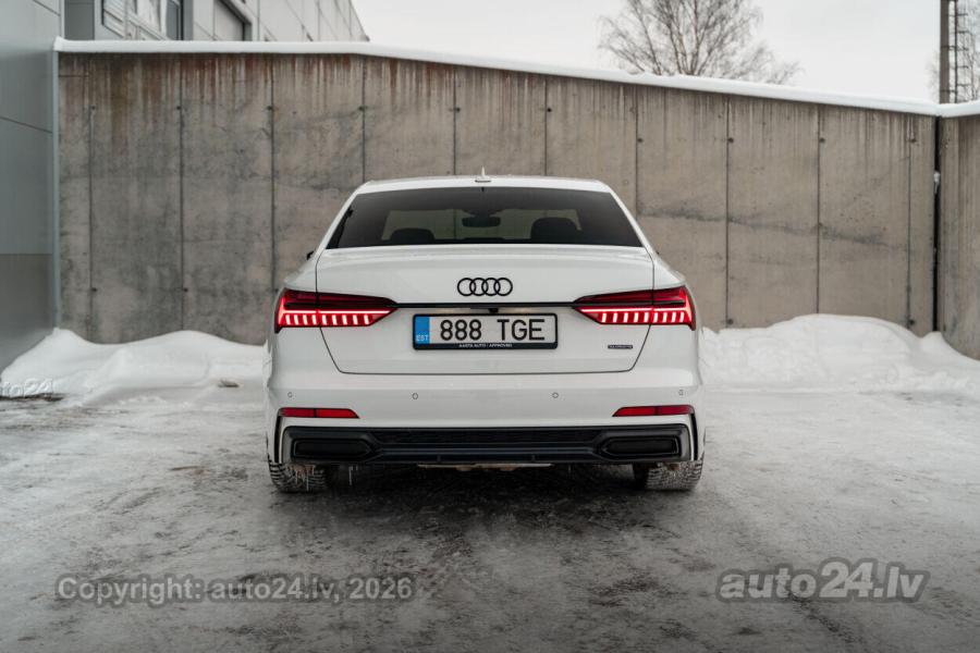 White Audi A6 2020 in Tartu, with an engine capacity of 2.00 L and mileage of 84 thousand km for 39900 €, photo 6 on AUTOMOTO.COM.LV