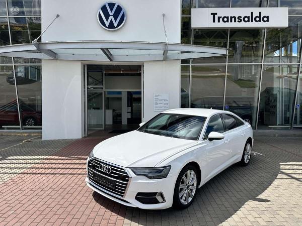White Audi A6 2021 in Siauliai, with an engine capacity of 1.98 L and mileage of 82 thousand km for 24900 €, photo 1 on AUTOMOTO.COM.LV