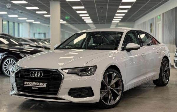 White Audi A6 2022 in Klaipeda, with an engine capacity of 1.97 L and mileage of 224 thousand km for 24950 €, photo 1 on AUTOMOTO.COM.LV