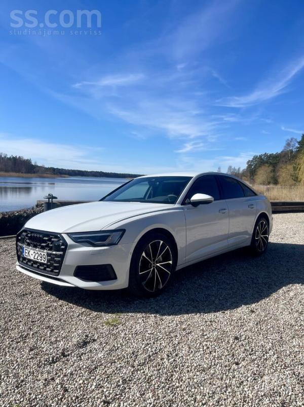 Balts Audi A6 2024 Jūrmala, ar dzinēja tilpumu 2.00 L un nobraukumu 40 tūkst. km par 43500 €, foto 1 vietnē AUTOMOTO.COM.LV
