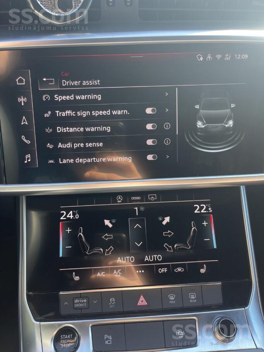 Balts Audi A6 2024 Jūrmala, ar dzinēja tilpumu 2.00 L un nobraukumu 40 tūkst. km par 43500 €, foto 17 vietnē AUTOMOTO.COM.LV