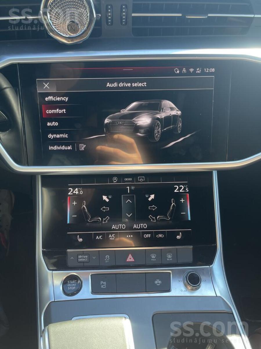 Balts Audi A6 2024 Jūrmala, ar dzinēja tilpumu 2.00 L un nobraukumu 40 tūkst. km par 43500 €, foto 18 vietnē AUTOMOTO.COM.LV