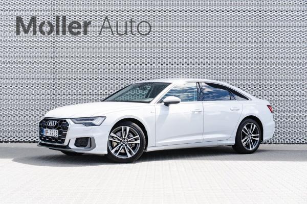 White Audi A6 2024 in Marupe, with an engine capacity of 2.00 L and mileage of 25 thousand km for 44900 €, photo 1 on AUTOMOTO.COM.LV
