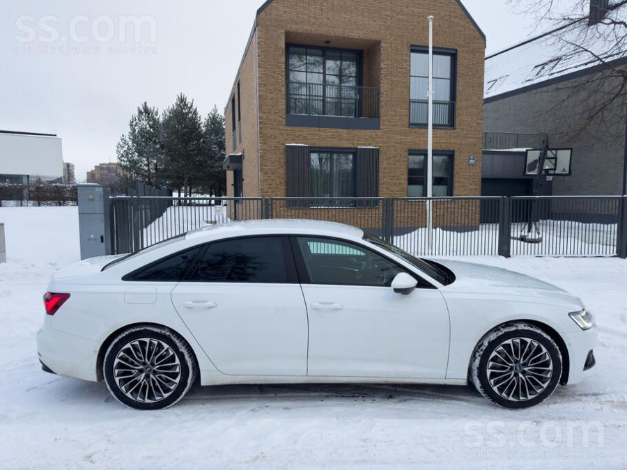 White Audi A6 2025 in Riga, with an engine capacity of 2.00 L and mileage of 19 thousand km for 49999 €, photo 2 on AUTOMOTO.COM.LV