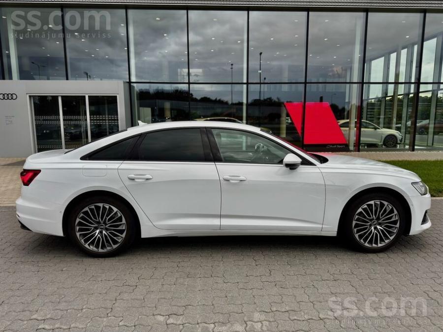 White Audi A6 2025 in Riga, with an engine capacity of 2.00 L and mileage of 30 thousand km for 43900 €, photo 3 on AUTOMOTO.COM.LV