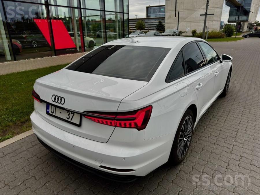 White Audi A6 2025 in Riga, with an engine capacity of 2.00 L and mileage of 30 thousand km for 43900 €, photo 4 on AUTOMOTO.COM.LV