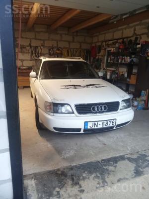 White Audi A6 1996 in Limbazi, with an engine capacity of 2.50 L and mileage of 344 thousand km for 1000 €, photo  on AUTOMOTO.COM.LV