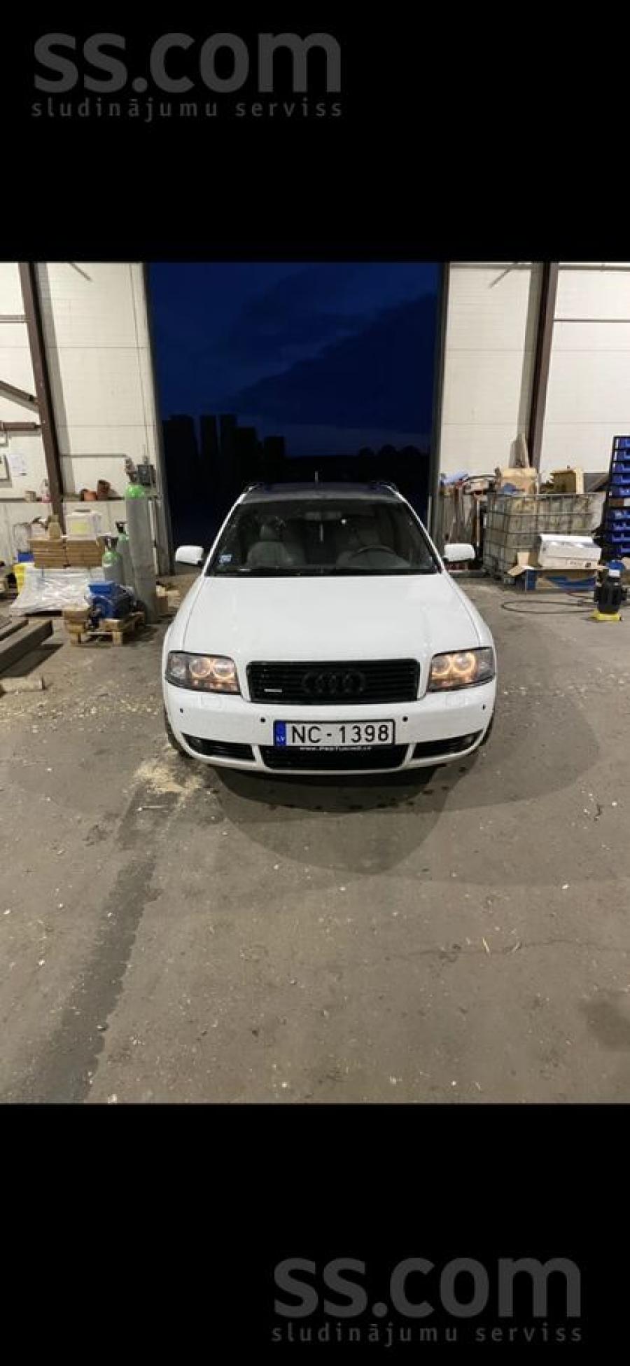 Balts Audi A6 2001 Madona, ar dzinēja tilpumu 2.50 L un nobraukumu 330 tūkst. km par 1400 €, foto 3 vietnē AUTOMOTO.COM.LV