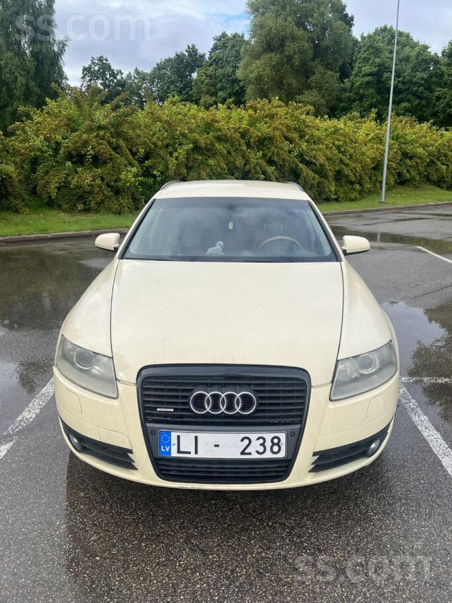 White Audi A6 2006 in Riga, with an engine capacity of 2.70 L and mileage of 461 thousand km for 2200 €, photo 1 on AUTOMOTO.COM.LV