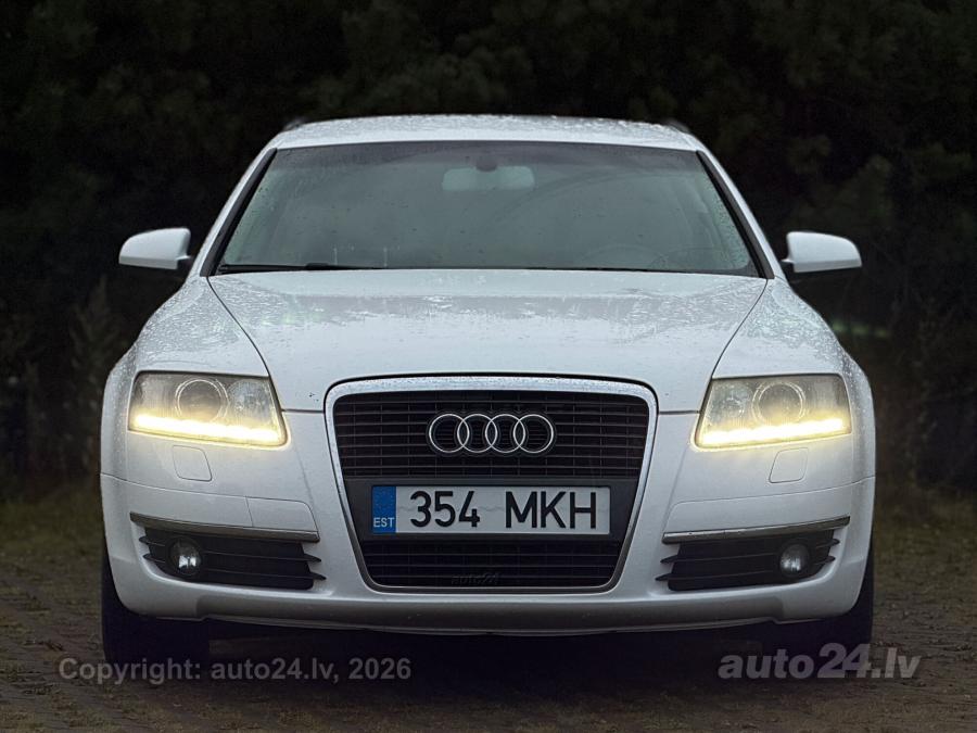 White Audi A6 2007 in Tallinn, with an engine capacity of 2.00 L and mileage of 330 thousand km for 2990 €, photo 8 on AUTOMOTO.COM.LV