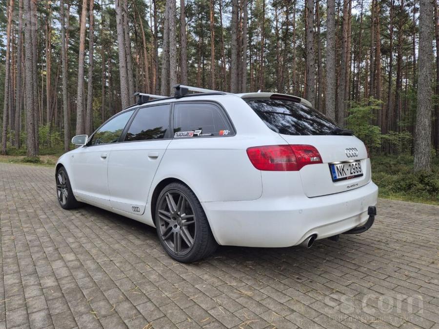 White Audi A6 2007 in Riga, with an engine capacity of 3.00 L and mileage of 370 thousand km for 5900 €, photo 6 on AUTOMOTO.COM.LV