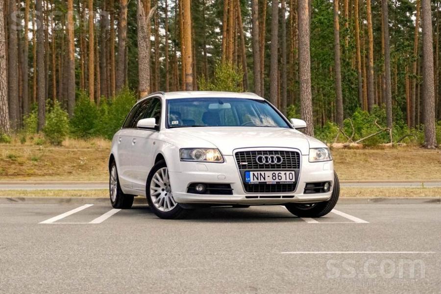 White Audi A6 2008 in Riga, with an engine capacity of 2.00 L and mileage of 329 thousand km for 2650 €, photo 2 on AUTOMOTO.COM.LV