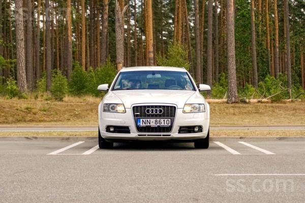 White Audi A6 2008 in Riga, with an engine capacity of 2.00 L and mileage of 329 thousand km for 3990 €, photo 3 on AUTOMOTO.COM.LV