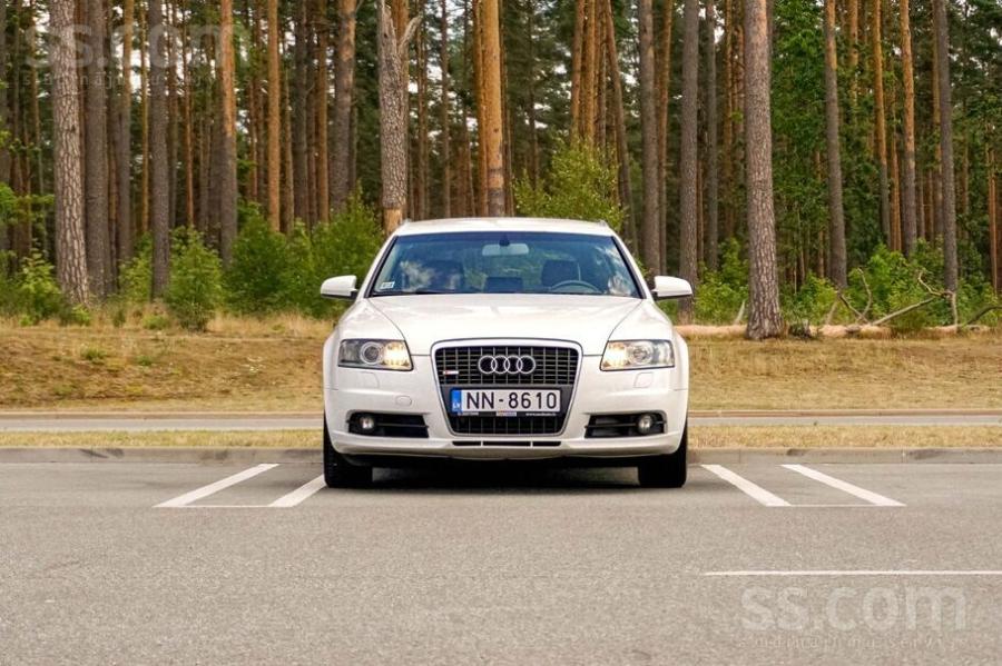 White Audi A6 2008 in Riga, with an engine capacity of 2.00 L and mileage of 329 thousand km for 2650 €, photo 3 on AUTOMOTO.COM.LV