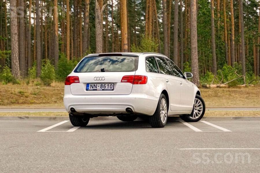 White Audi A6 2008 in Riga, with an engine capacity of 2.00 L and mileage of 329 thousand km for 2650 €, photo 5 on AUTOMOTO.COM.LV