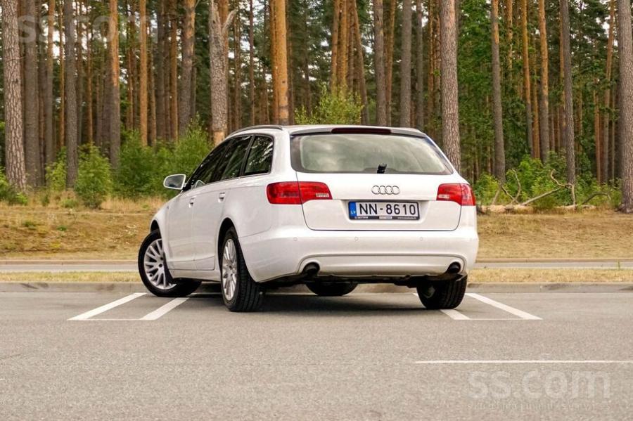 White Audi A6 2008 in Riga, with an engine capacity of 2.00 L and mileage of 329 thousand km for 2650 €, photo 7 on AUTOMOTO.COM.LV