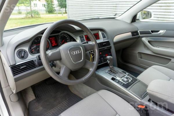 White Audi A6 2008 in Riga, with an engine capacity of 2.00 L and mileage of 329 thousand km for 3990 €, photo 9 on AUTOMOTO.COM.LV