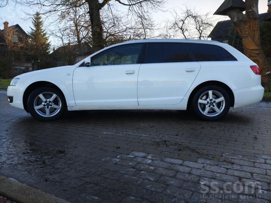White Audi A6 2008 in Rezekne, with an engine capacity of 3.00 L and mileage of 403 thousand km for 4490 €, photo 5 on AUTOMOTO.COM.LV