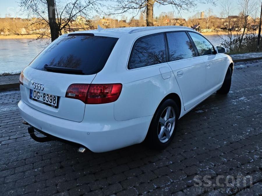 White Audi A6 2008 in Rezekne, with an engine capacity of 3.00 L and mileage of 403 thousand km for 4490 €, photo 9 on AUTOMOTO.COM.LV