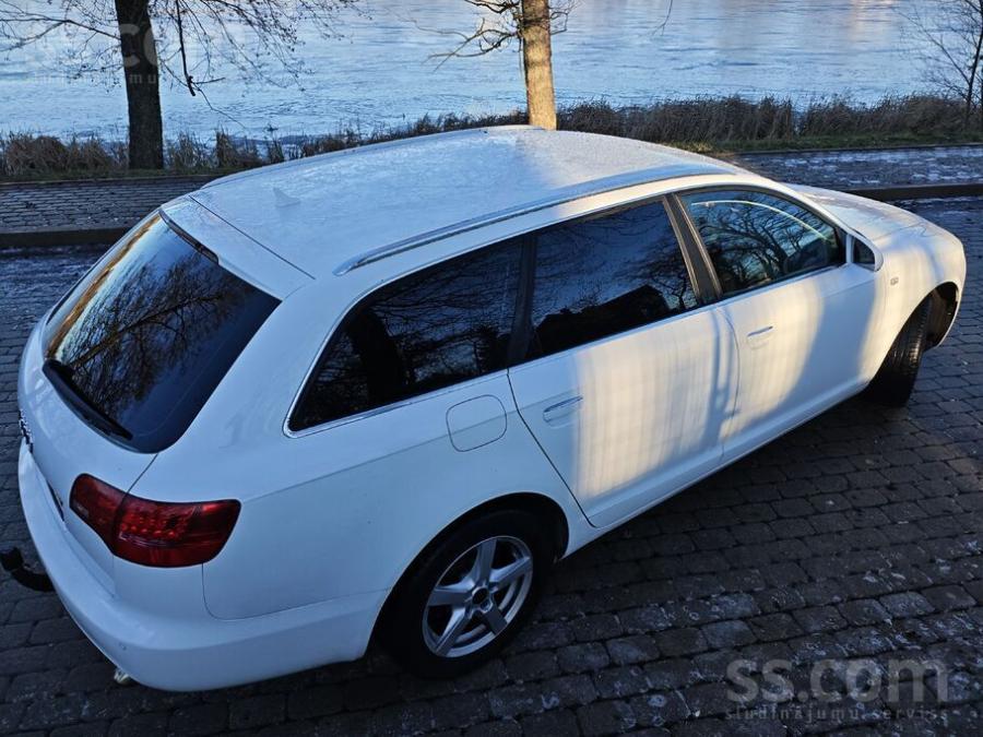 White Audi A6 2008 in Rezekne, with an engine capacity of 3.00 L and mileage of 403 thousand km for 4490 €, photo 13 on AUTOMOTO.COM.LV