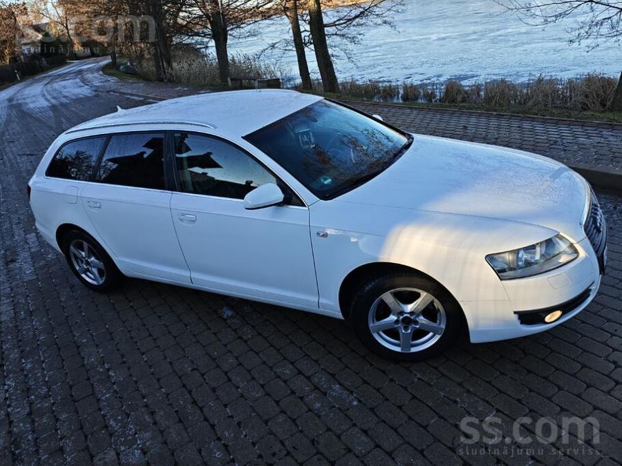 White Audi A6 2008 in Rezekne, with an engine capacity of 3.00 L and mileage of 403 thousand km for 4490 €, photo 14 on AUTOMOTO.COM.LV