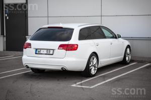 White Audi A6 2008 in Riga, with an engine capacity of 3.00 L and mileage of 0 thousand km for 5990 €, photo 6 on AUTOMOTO.COM.LV