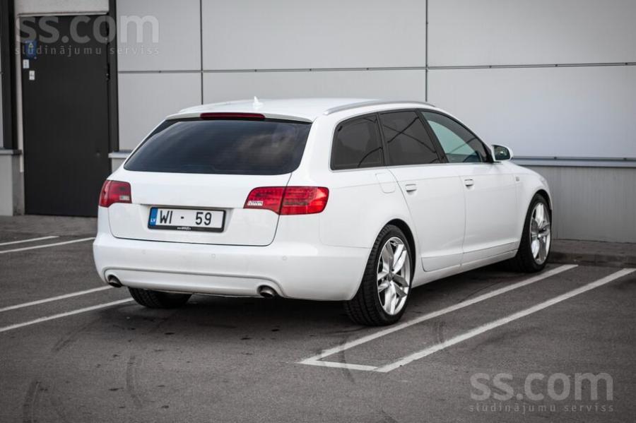 White Audi A6 2008 in Riga, with an engine capacity of 3.00 L and mileage of 0 thousand km for 5990 €, photo 6 on AUTOMOTO.COM.LV