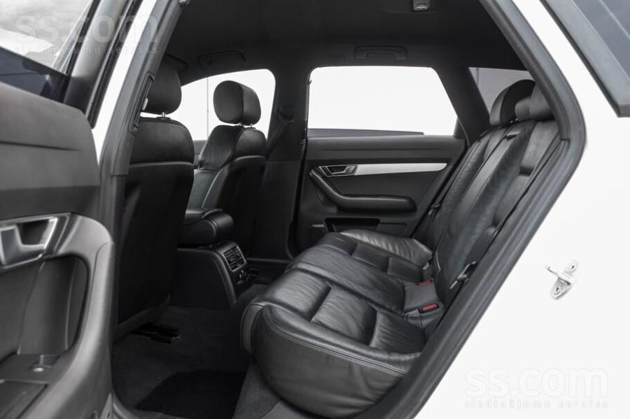 White Audi A6 2008 in Riga, with an engine capacity of 3.00 L and mileage of 0 thousand km for 5990 €, photo 12 on AUTOMOTO.COM.LV