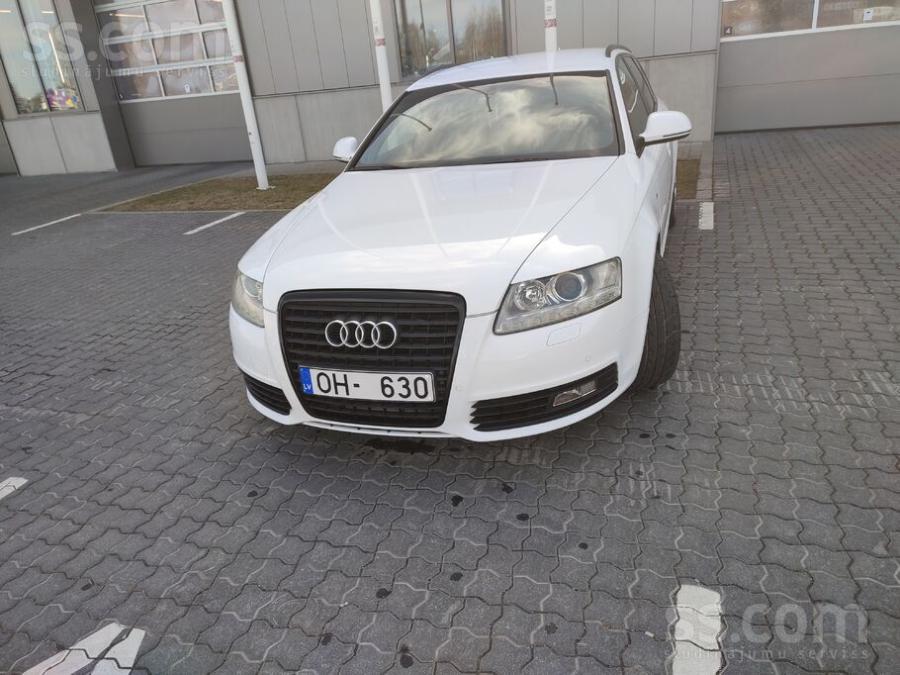 White Audi A6 2008 in Riga, with an engine capacity of 2.70 L and mileage of 344 thousand km for 6250 €, photo 5 on AUTOMOTO.COM.LV