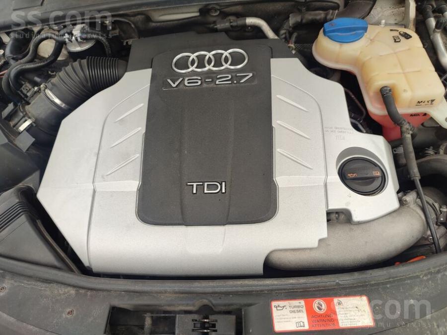 White Audi A6 2008 in Riga, with an engine capacity of 2.70 L and mileage of 344 thousand km for 6250 €, photo 15 on AUTOMOTO.COM.LV