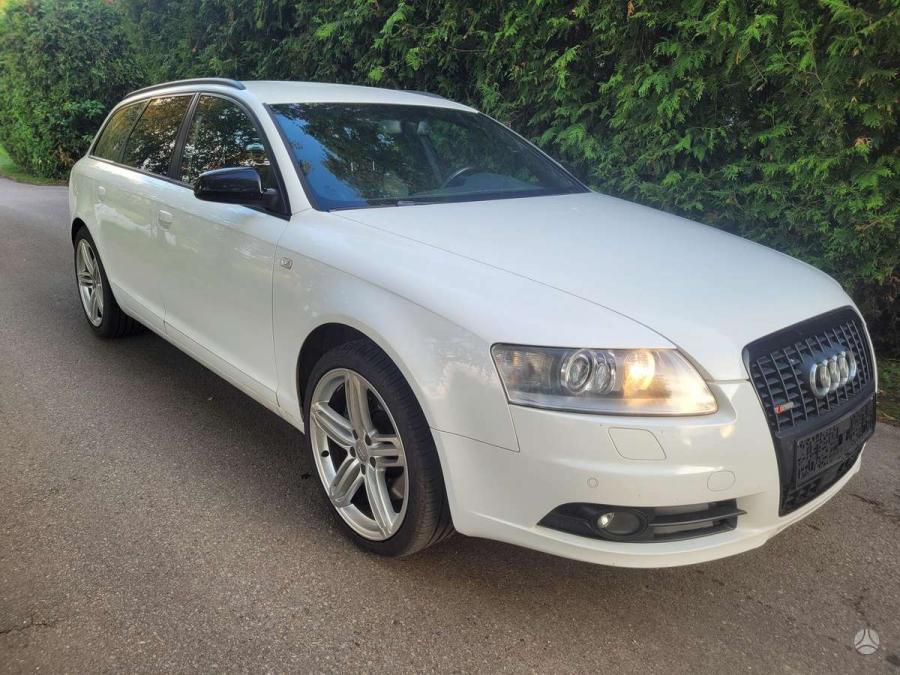 White Audi A6 2008 in Vilkaviskis, with an engine capacity of 2.97 L and mileage of 368 thousand km for 3850 €, photo 3 on AUTOMOTO.COM.LV