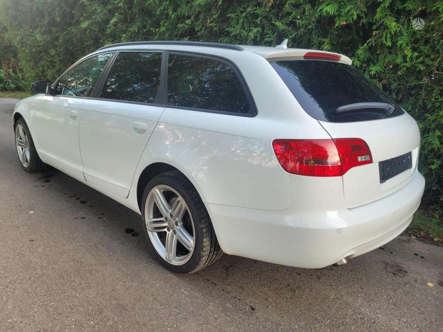 White Audi A6 2008 in Vilkaviskis, with an engine capacity of 2.97 L and mileage of 368 thousand km for 3850 €, photo 5 on AUTOMOTO.COM.LV