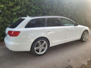 White Audi A6 2008 in Vilkaviskis, with an engine capacity of 2.97 L and mileage of 368 thousand km for 3850 €, photo 6 on AUTOMOTO.COM.LV