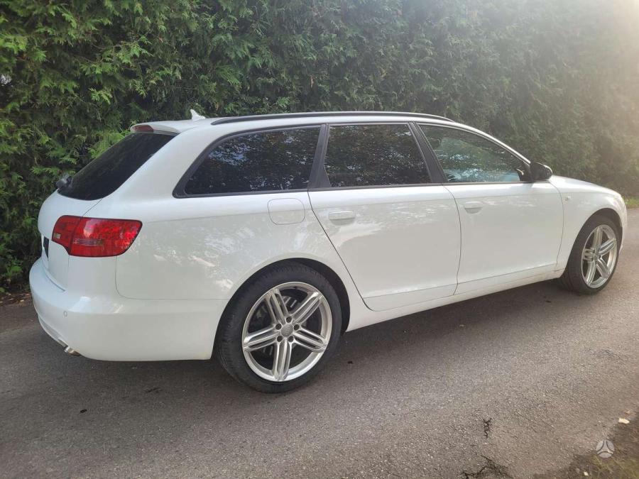 White Audi A6 2008 in Vilkaviskis, with an engine capacity of 2.97 L and mileage of 368 thousand km for 3850 €, photo 6 on AUTOMOTO.COM.LV