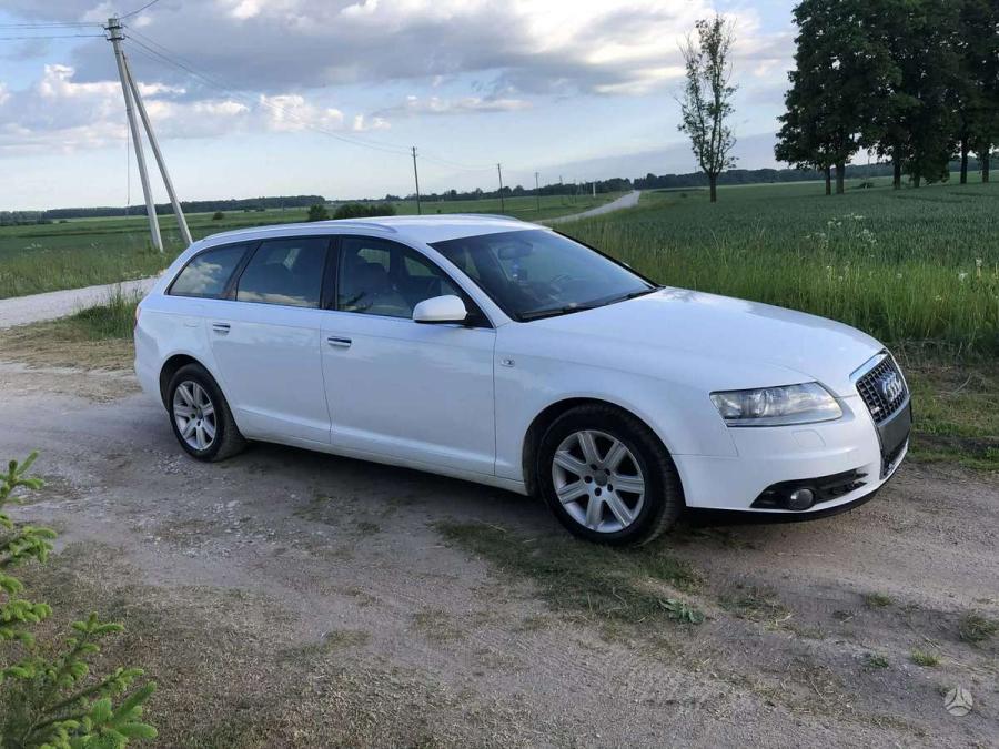White Audi A6 2008 in Raseiniai, with an engine capacity of 2.00 L and mileage of 249 thousand km for 2500 €, photo 1 on AUTOMOTO.COM.LV